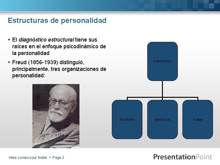 PSICODIAGNSTICO Diagnstico estructural P R Estructuras de personalidad