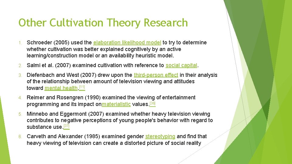 Cultivation Theory Team 3 Founder George Gerbner and