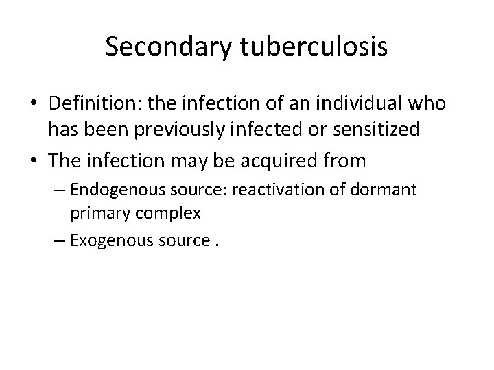 TUBERCULOSIS DEFINITION TUBERCLOSIS is a communicable chronic granulomatous
