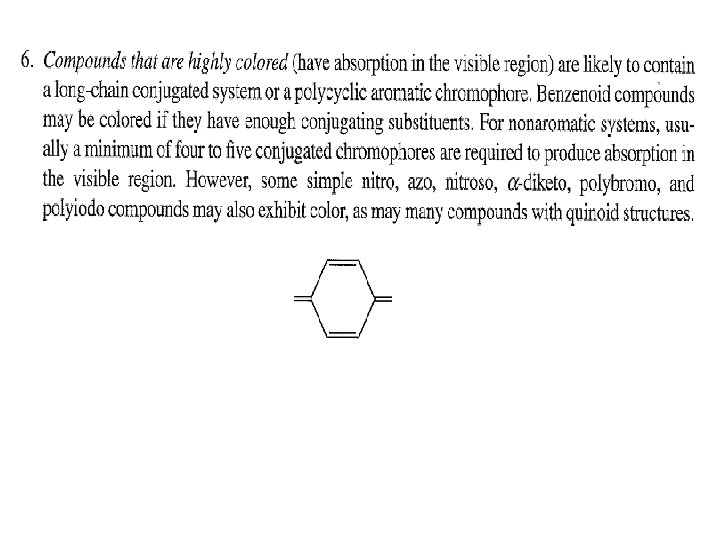 Table V Rules of Diene Absorption Base value