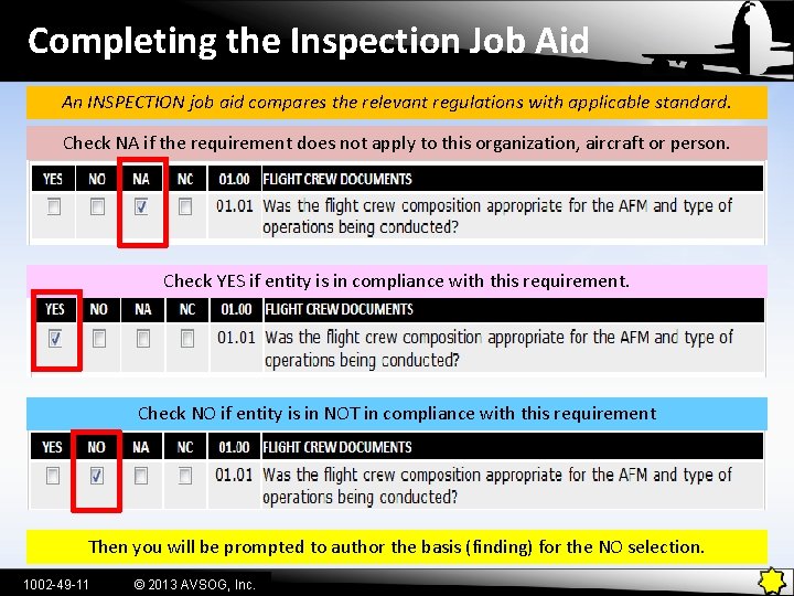 New CASORT Feature Briefing Digital Inspection Job Aids