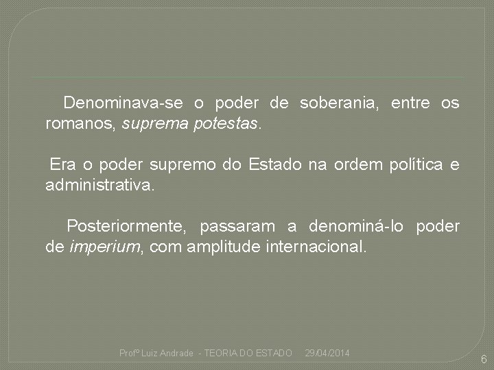 SOBERANIA 1 Introduo A exata compreenso do conceito