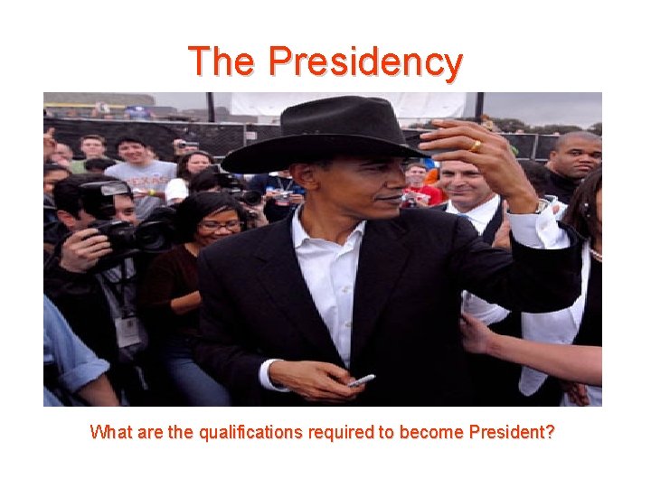 The Presidency What are the qualifications required to