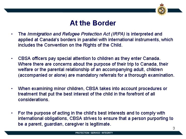 Border Procedures for the Removal or Detention of
