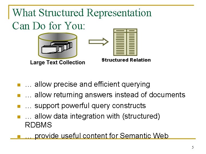 Scalable Information Extraction Eugene Agichtein 1 Example Angina