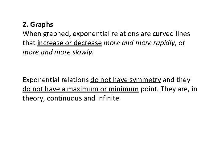 Lesson 5 Exponential Relations May 17 2011 When