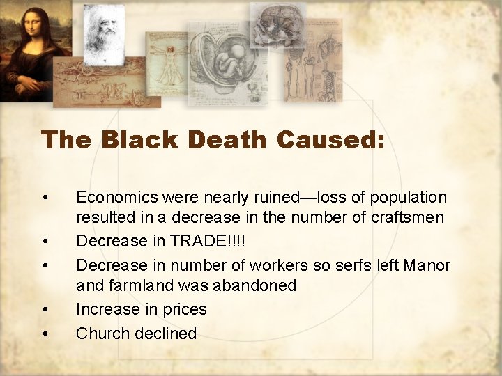 Renaissance SOL WHII 2 Late Medieval Period 1300sAKA