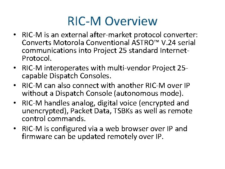 The Benefits of Migrating to an Internet Protocol