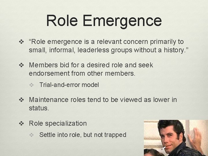 Chapter 5 Roles in Groups Introduction v Roles