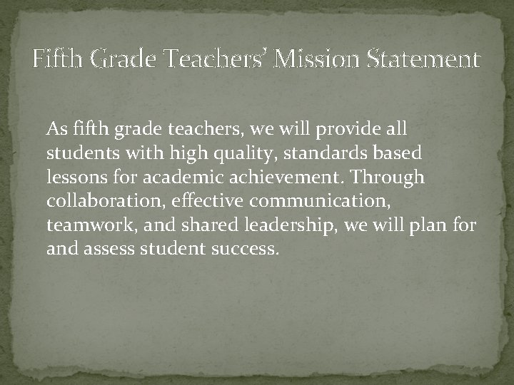 5 th Grade Curriculum Night 2011 12 Academy