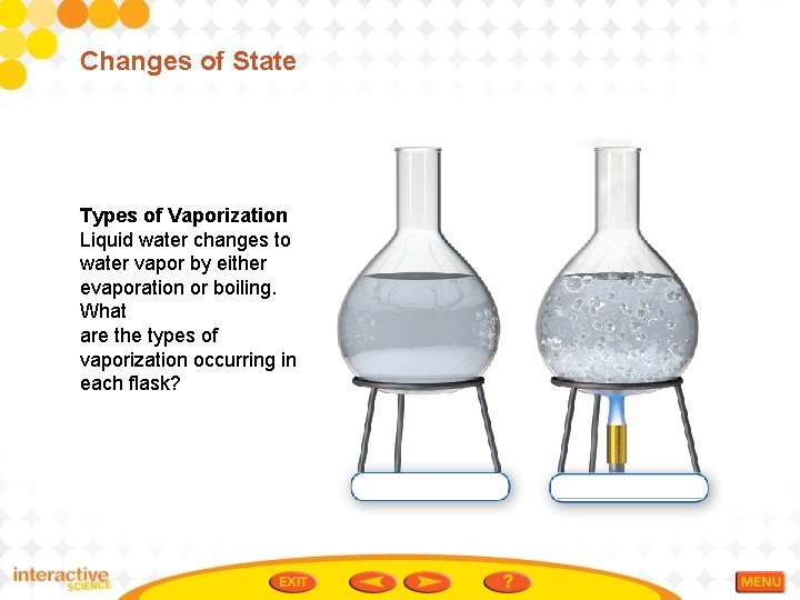 Solids Liquids and Gases Table of Contents States
