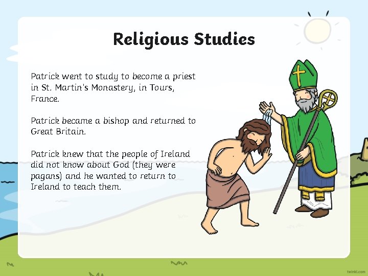 Early Life Saint Patrick was born in Wales