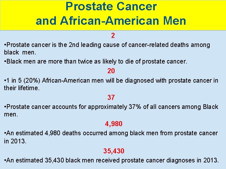 June 14 2014 The African American Prostate Cancer