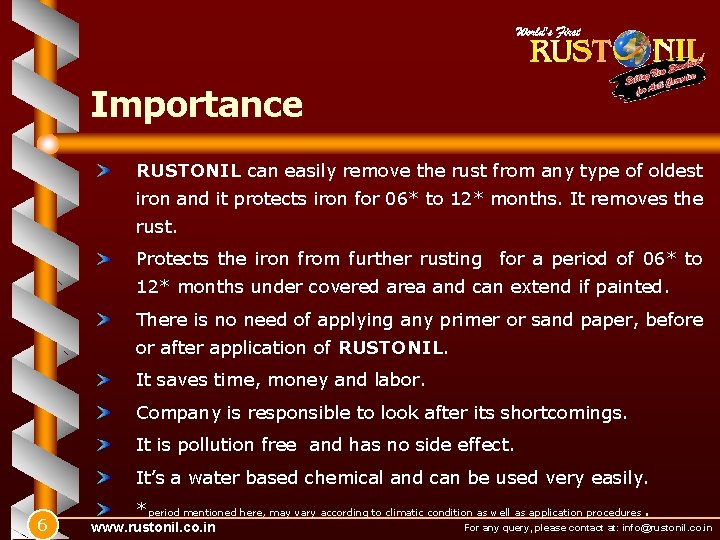 RUSTONIL Setting New Standards for Anti Corrosive Manufactured