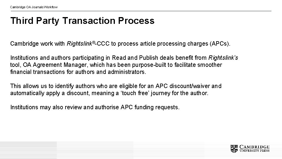 Open Access Publishing in Cambridge journals Updated 06022020