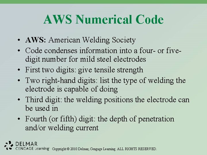 Unit 26 Selecting and Using Arc Welding Equipment