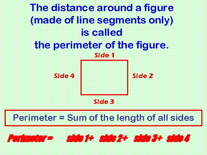PERIMETER OF SQUARE RECTANGLE Bombay Cambridge Gurukul MATHEMATICS