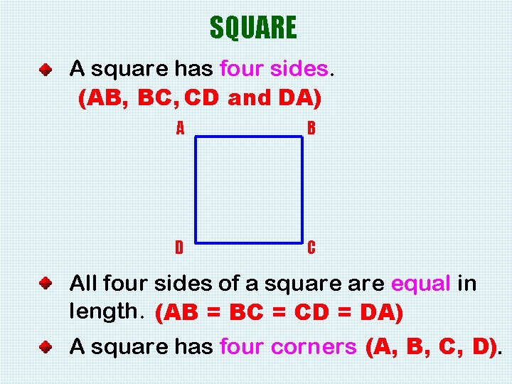 PERIMETER OF SQUARE RECTANGLE Bombay Cambridge Gurukul MATHEMATICS