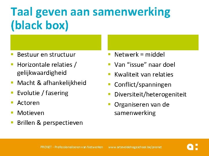 Samenwerken tussen organisaties hoe pak ik het aan