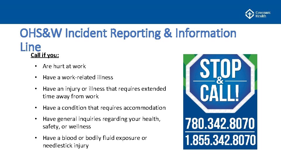 Occupational Health Safety and Wellness The Occupational Health