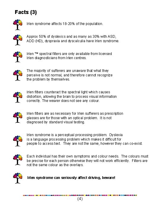 Introduction to Irlen Syndrome A visual perceptual dysfunction