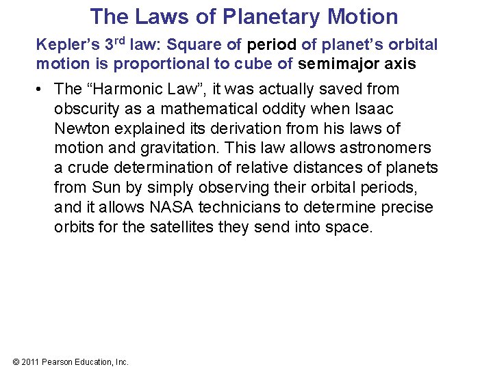 Lecture Outlines Planetary Motion Newtonian Mechanics Astronomy Today
