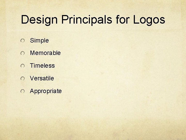 Logo Design Design Principals for Logos Simple Memorable