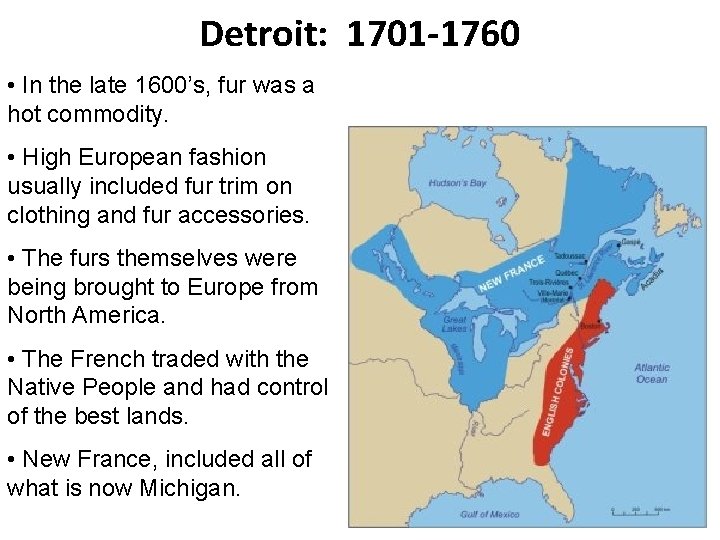 Detroit The Early Years The French Years 1701