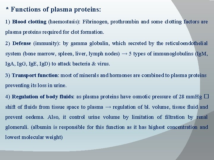 1 BLOOD COMPOSITION FUNCTION VOLUME AND VISCOSITY Prof