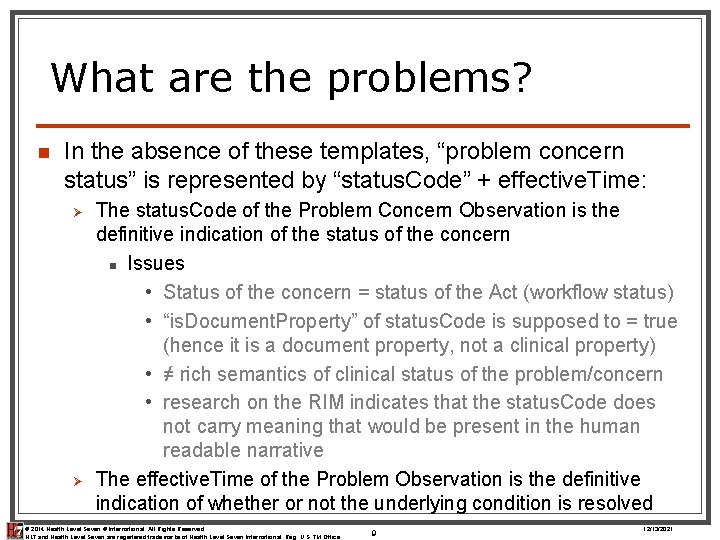 CCDA ProblemAllergy Problem Status Observation Templates and Clinical