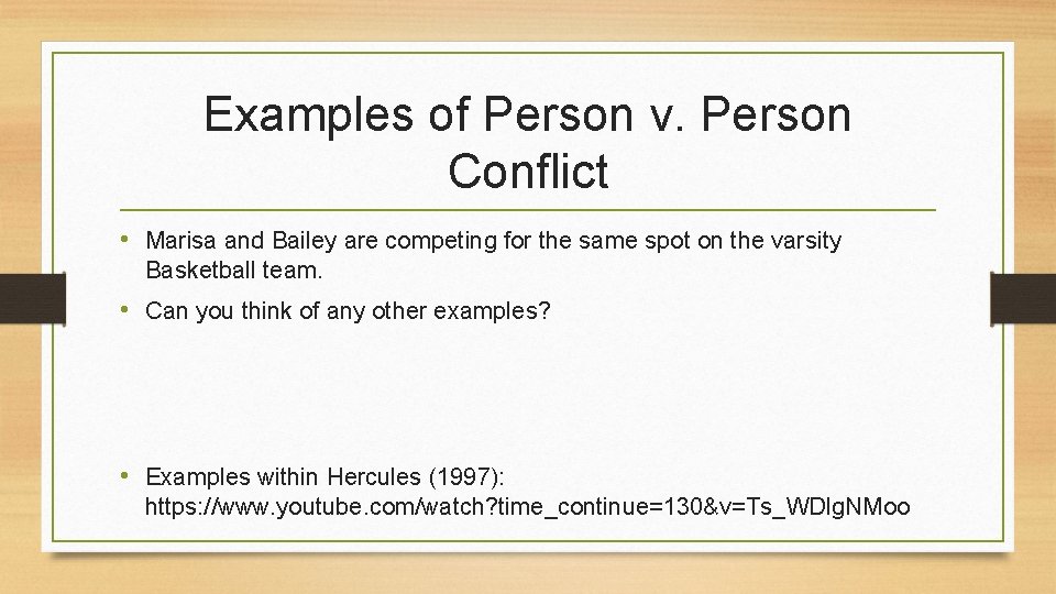 Conflict As a Literary Element Grade 4 Objectives