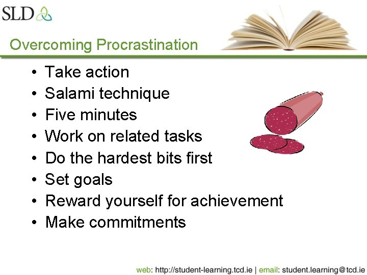 Procrastination Concentration Presented by Dr Derek Richards Student