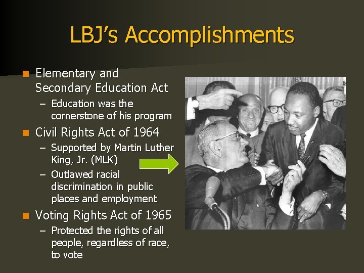 1960 s TX LBJ Civil Rights n Essential