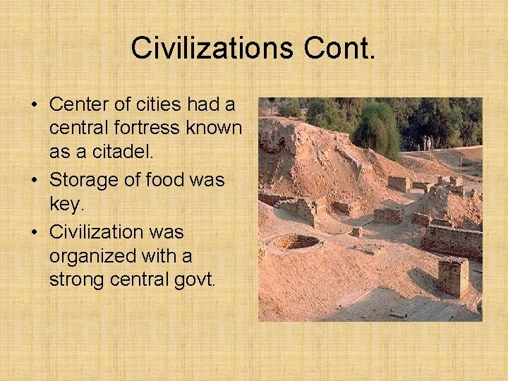 Indus River Civilization Bell Ringer Name and explain