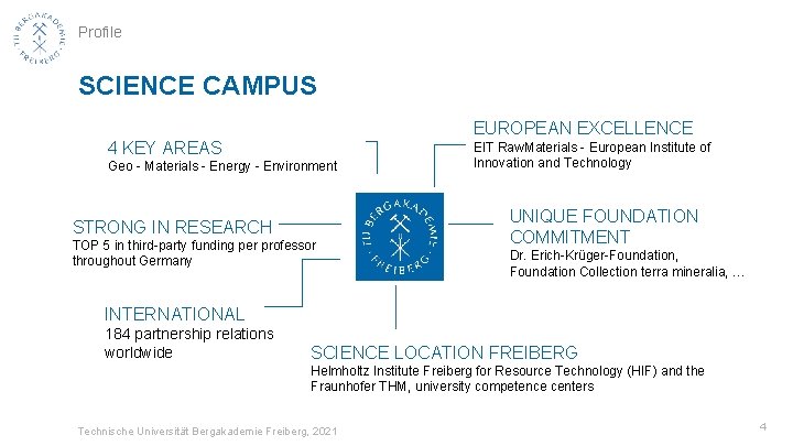 TECHNISCHE UNIVERSITT BERGAKADEMIE FREIBERG UNIVERSITY STRUCTURE VALUES KEY
