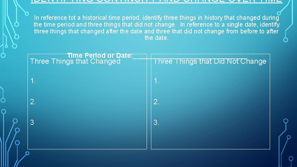 Descriptive OrganizerMain Idea Topic Details Main Idea Sentence