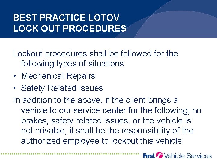 1 BEST PRACTICE COMMUNICATING THE WAY LOTOV BEST