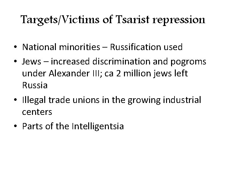 Imperial Russia 1801 1917 The Tsars Alexander I