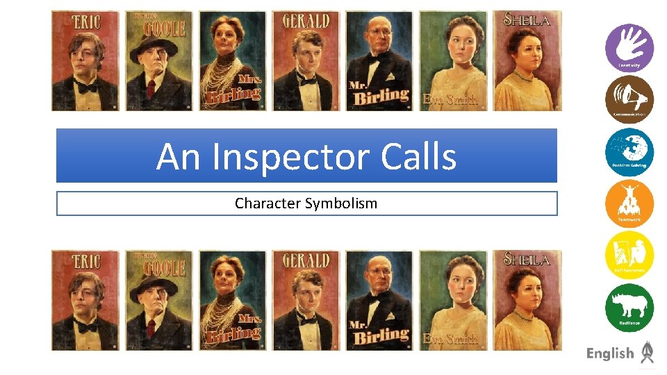 An Inspector Calls Character Symbolism Prepare for Learning