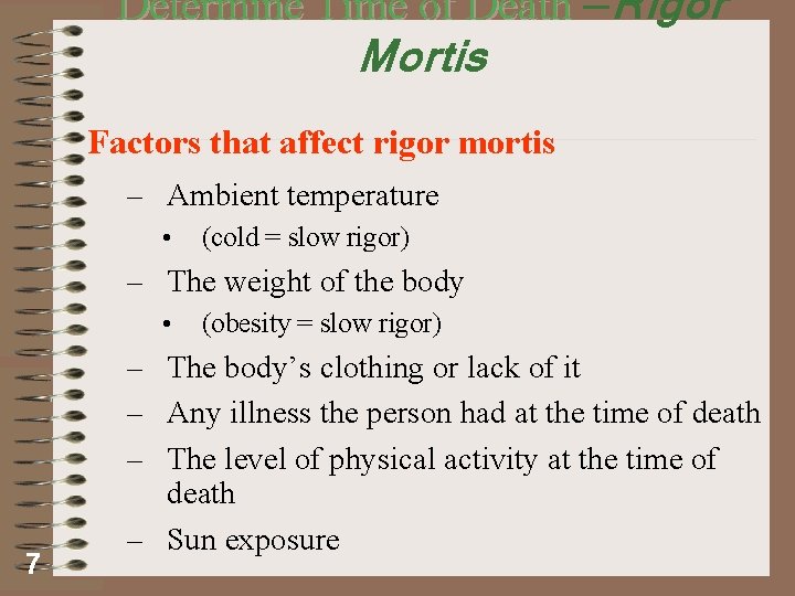 Death Meaning Manner Mechanism Cause and Time Chapter