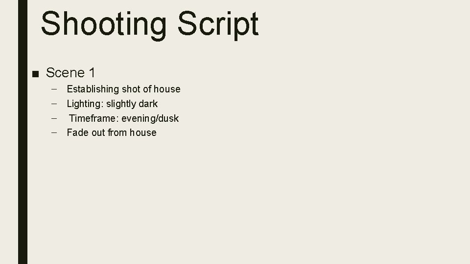 PLANNING SCRIPT SCHEDULE By Spencer Regli Chloe Stein