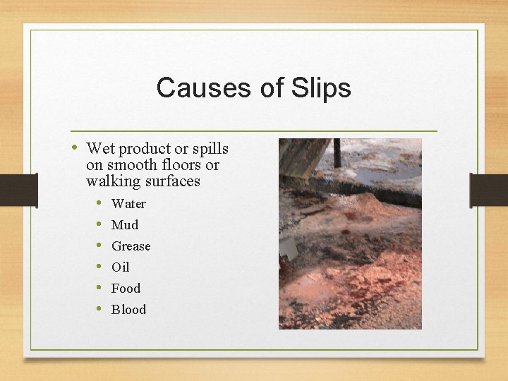 Slips Trips Falls Identification Prevention Objectives Costs of