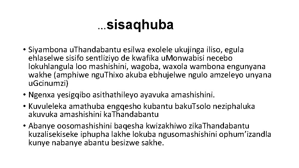 ISIXHOSA ULWIMI LOKUQALA OLONGEZELELWEYO FAL IBANGA LE12 INOVELI