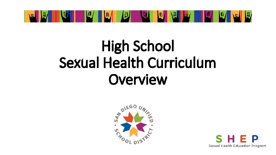 High School Sexual Health Curriculum Overview Rights Respect