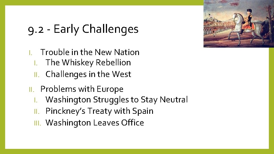 CHAPTER 9 The Federalist Era 9 1 The