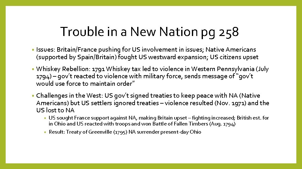 CHAPTER 9 The Federalist Era 9 1 The