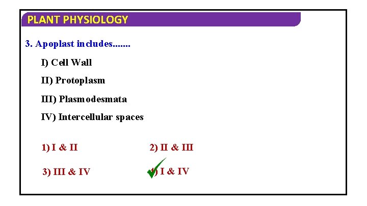 PLANT PHYSIOLOGY TRANSPORT IN PLANTS PLANT PHYSIOLOGY 1