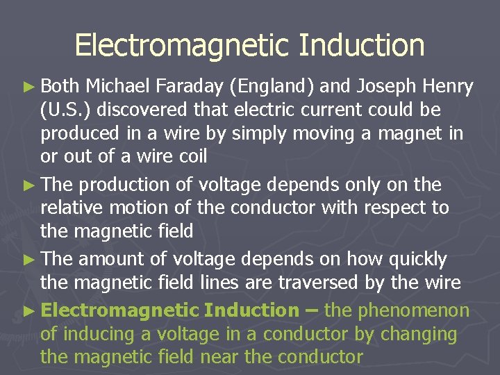 Electromagnetic Induction Chapter 37 Electromagnetic Induction Both Michael