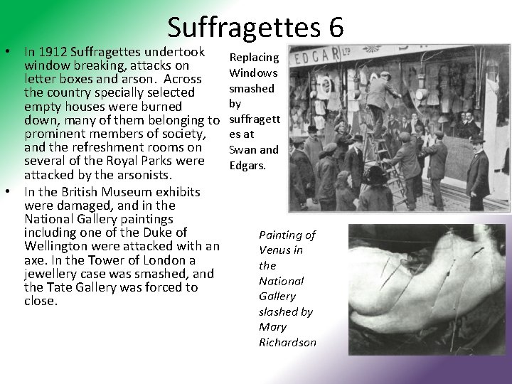 Womens Suffrage in the UK By Mike Allen