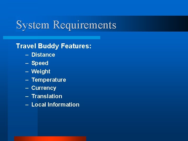 Travel Buddy Anav Silverman Dave Dearing Operational Concepts